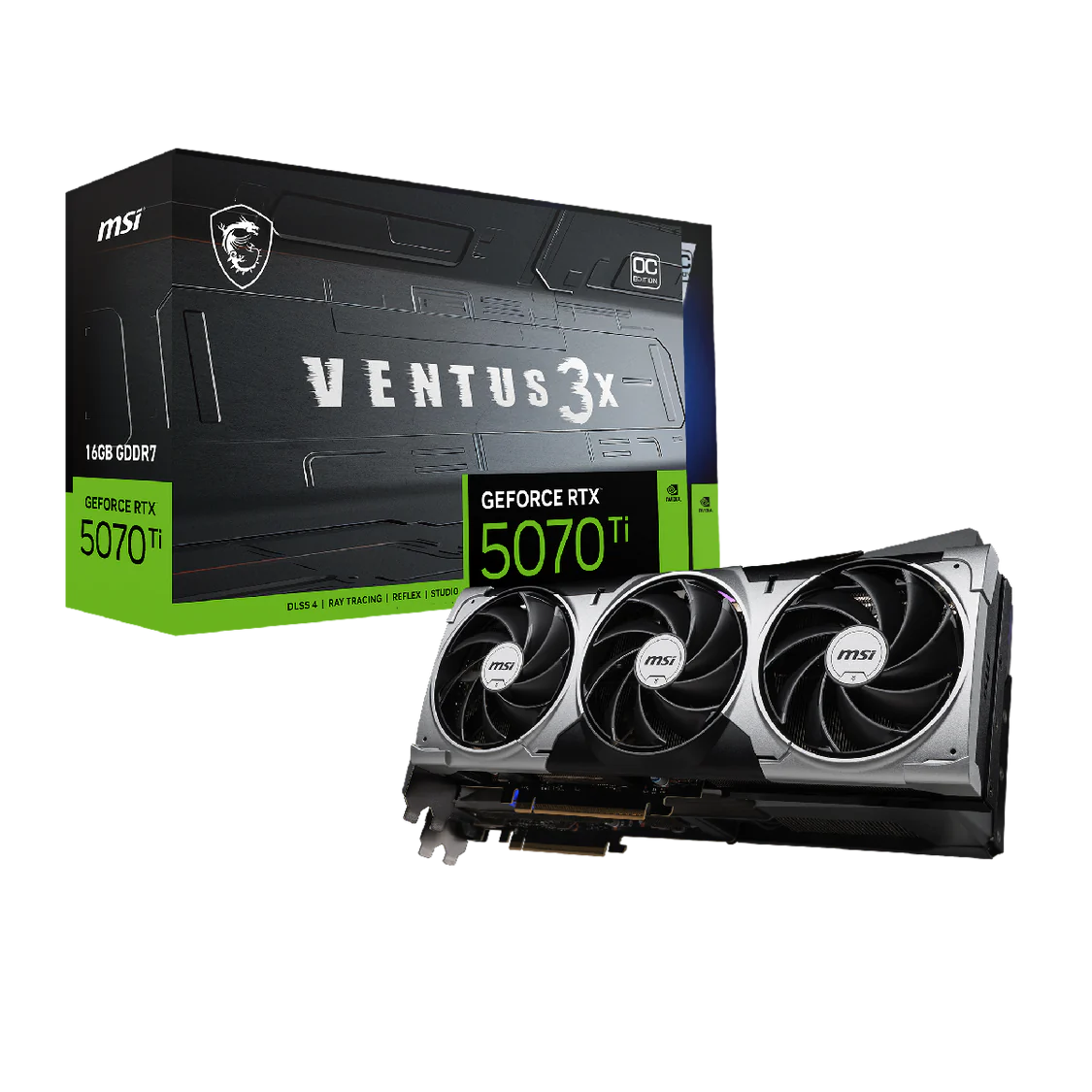 PLACA DE VIDEO MSI RTX 5070TI VENTUS 3X OC 16GB